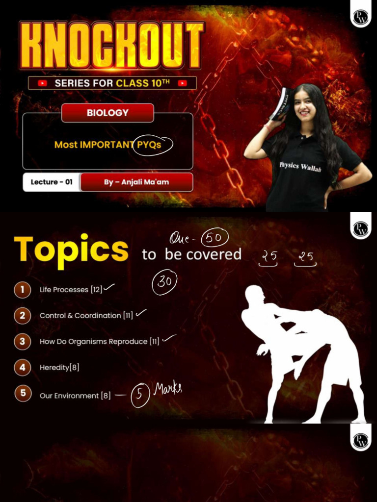 Complete Biology Class 10 Pyqs | PDF