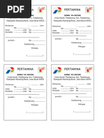 Nota Manual Pembelian BBM Pertamina | PDF