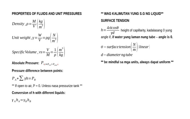 Hge Formulas | PDF