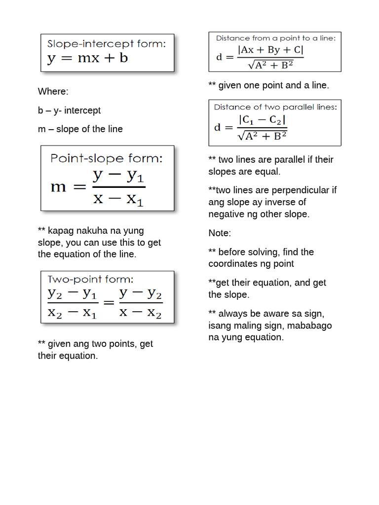 Mste Formulas | PDF
