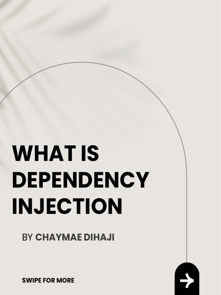Understanding Dependency Injection Basics | PDF | Class (Computer ...
