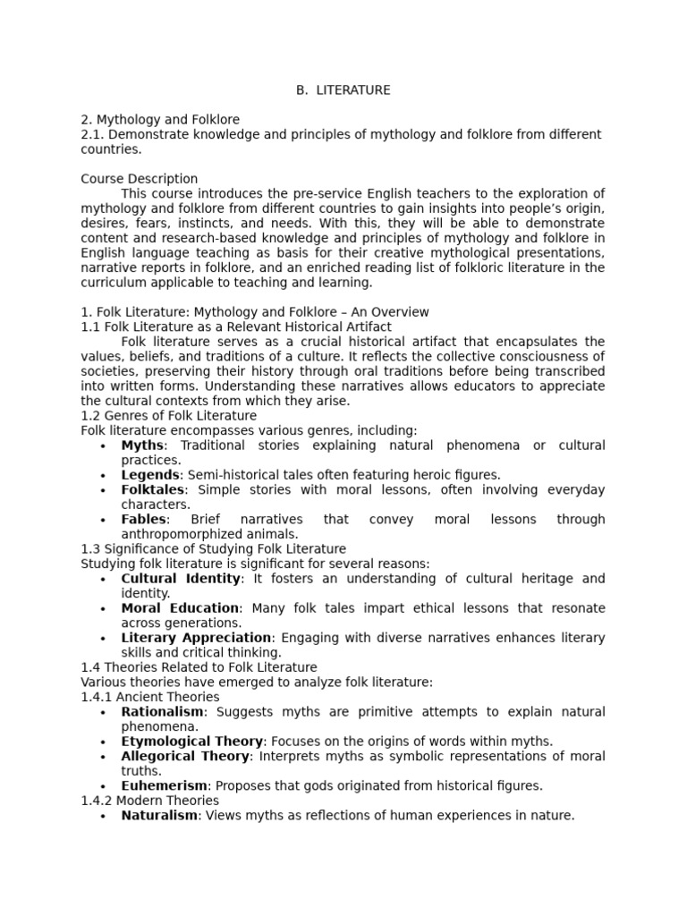 Mythology and folklore | PDF | Folklore | Narrative