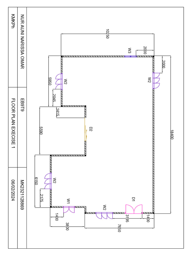 Floor Plan Exercise 1 | PDF