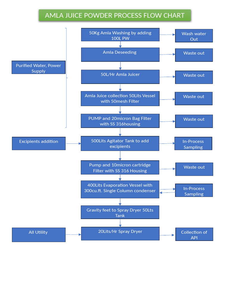 Amla Process Flow chart | PDF