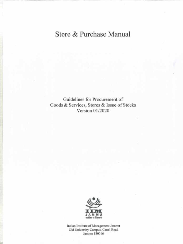 Store & Purchase ManualFinal | PDF