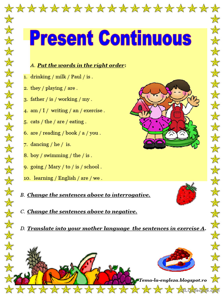 Present Continuous | PDF