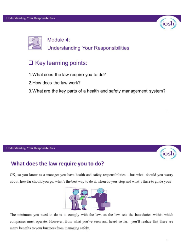 Iosh Module 4 MCTL | PDF