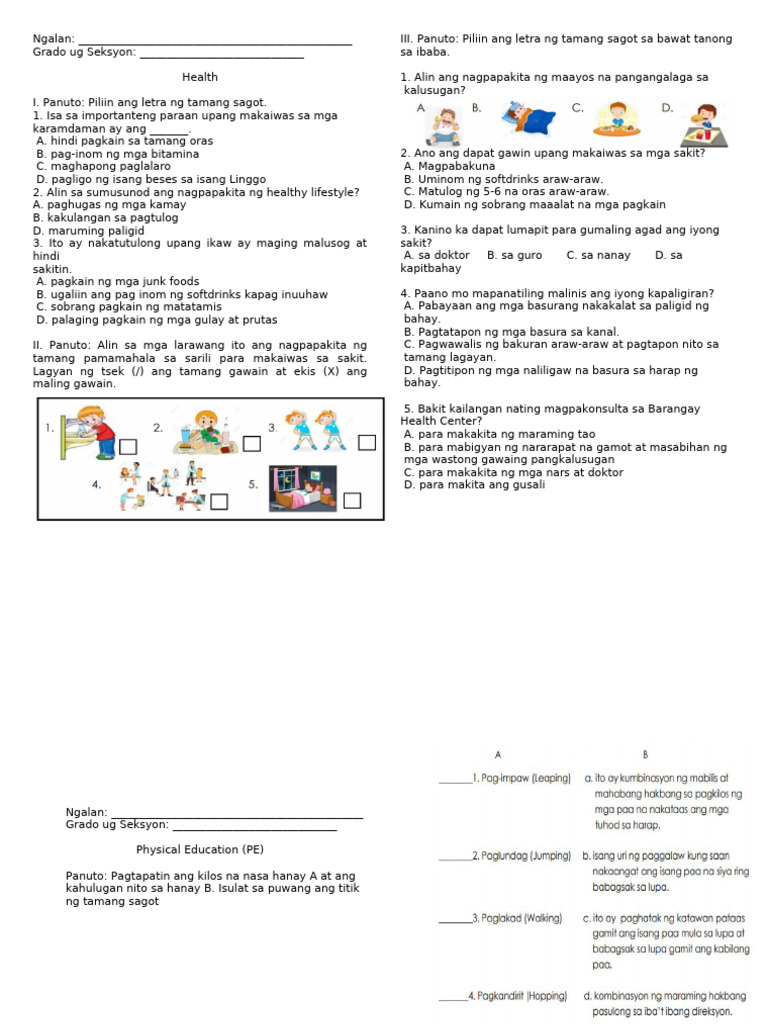 Q2 Week 2 Health | PDF