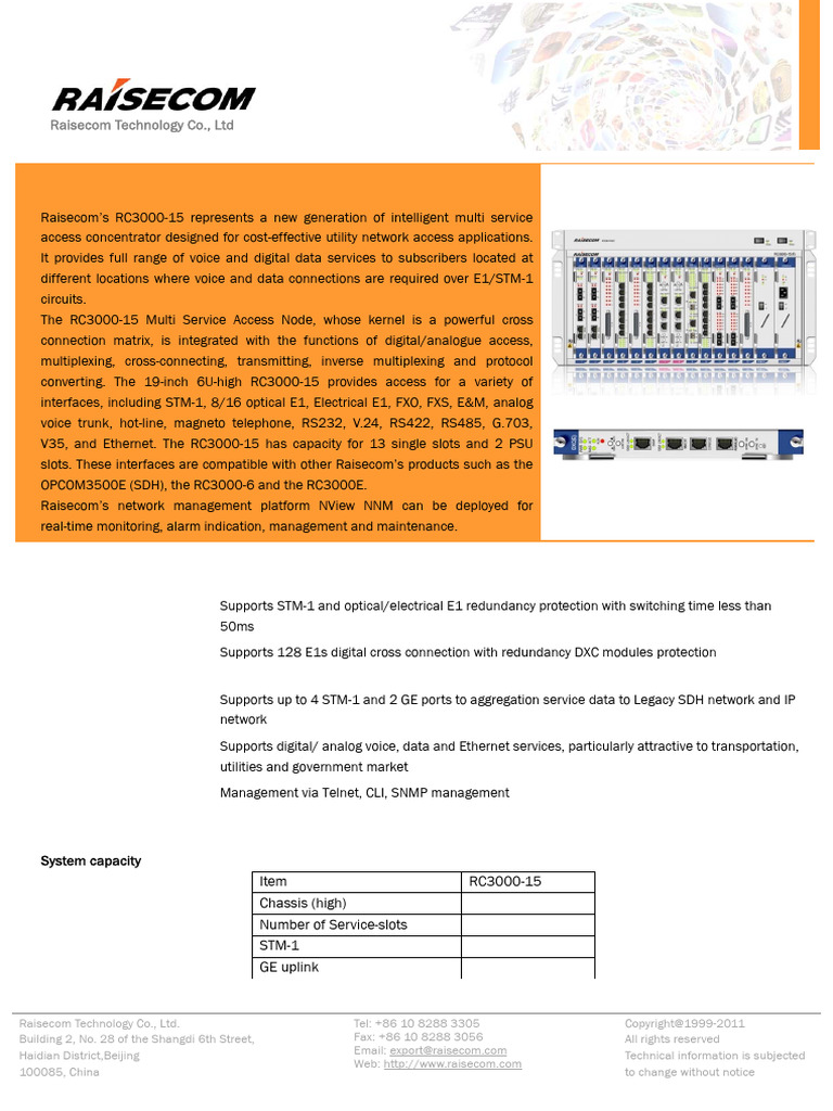 RC_DS_RC3000-15 Chassis and DXC Module(E.20)_20130607 | PDF | Computer ...