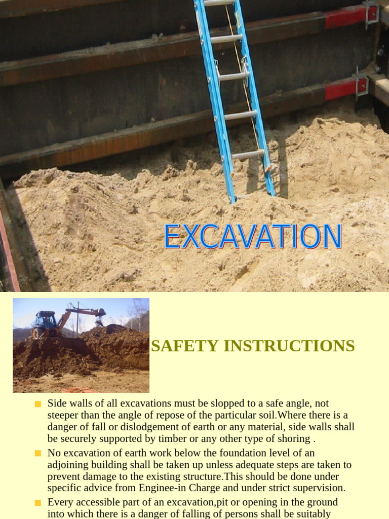 Excavation | PDF | Trench | Civil Engineering