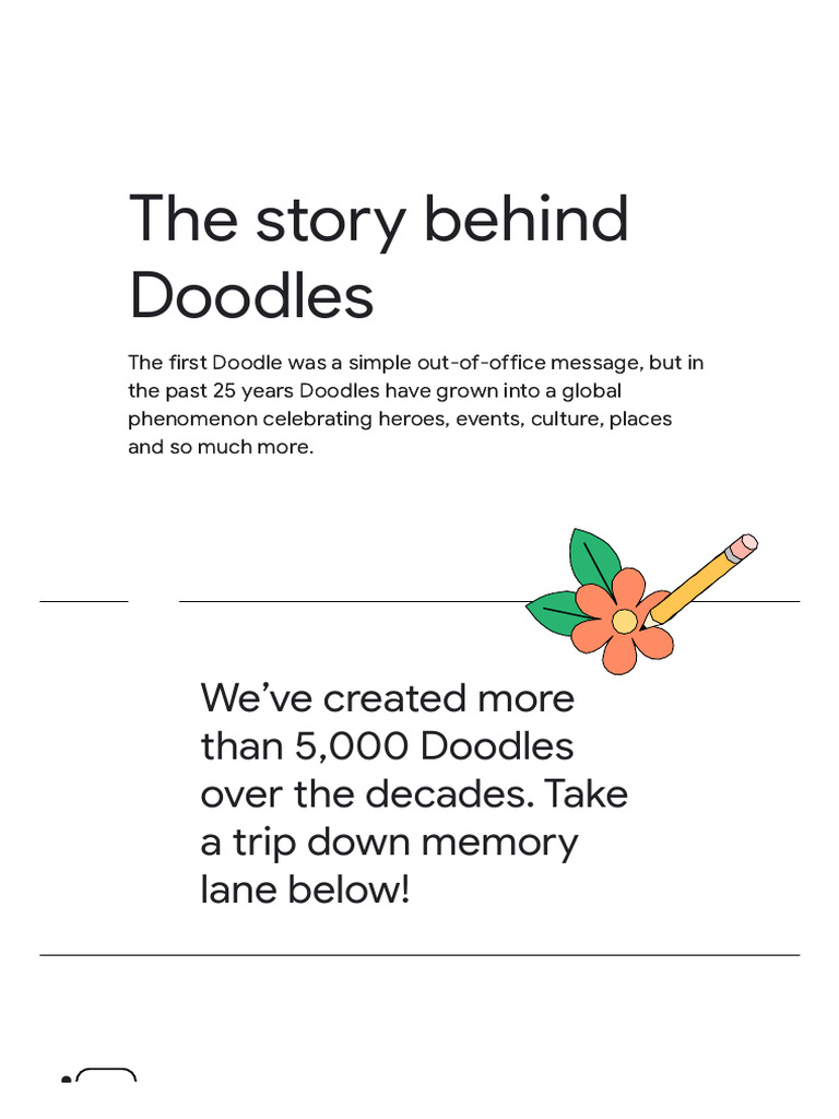 The Story and Evolution of Doodles - Google Doodles | PDF | Information ...