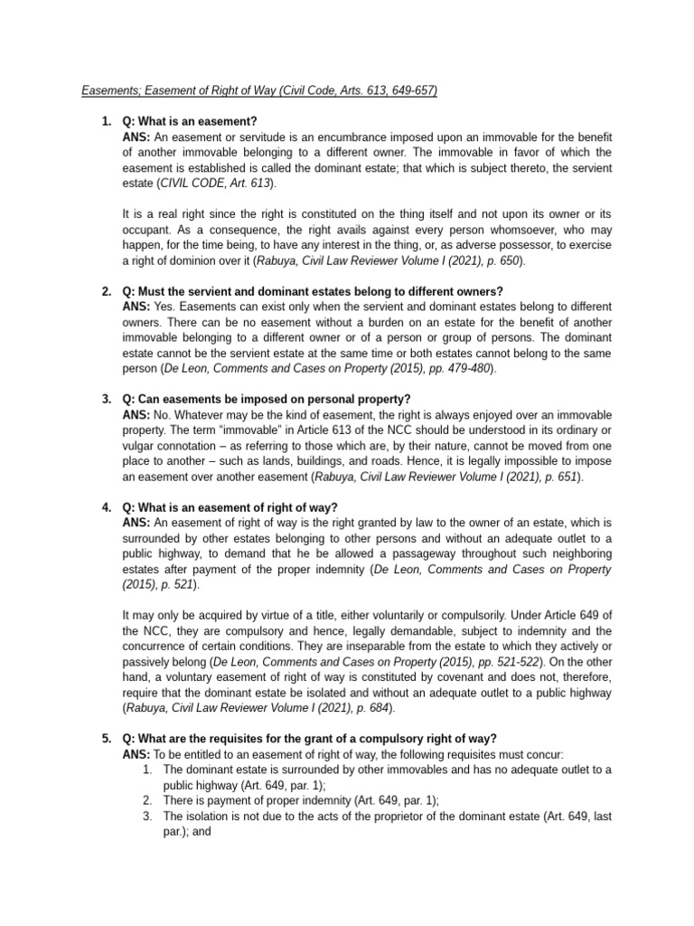 Right of Way Easement Guidelines | PDF | Easement | Eminent Domain
