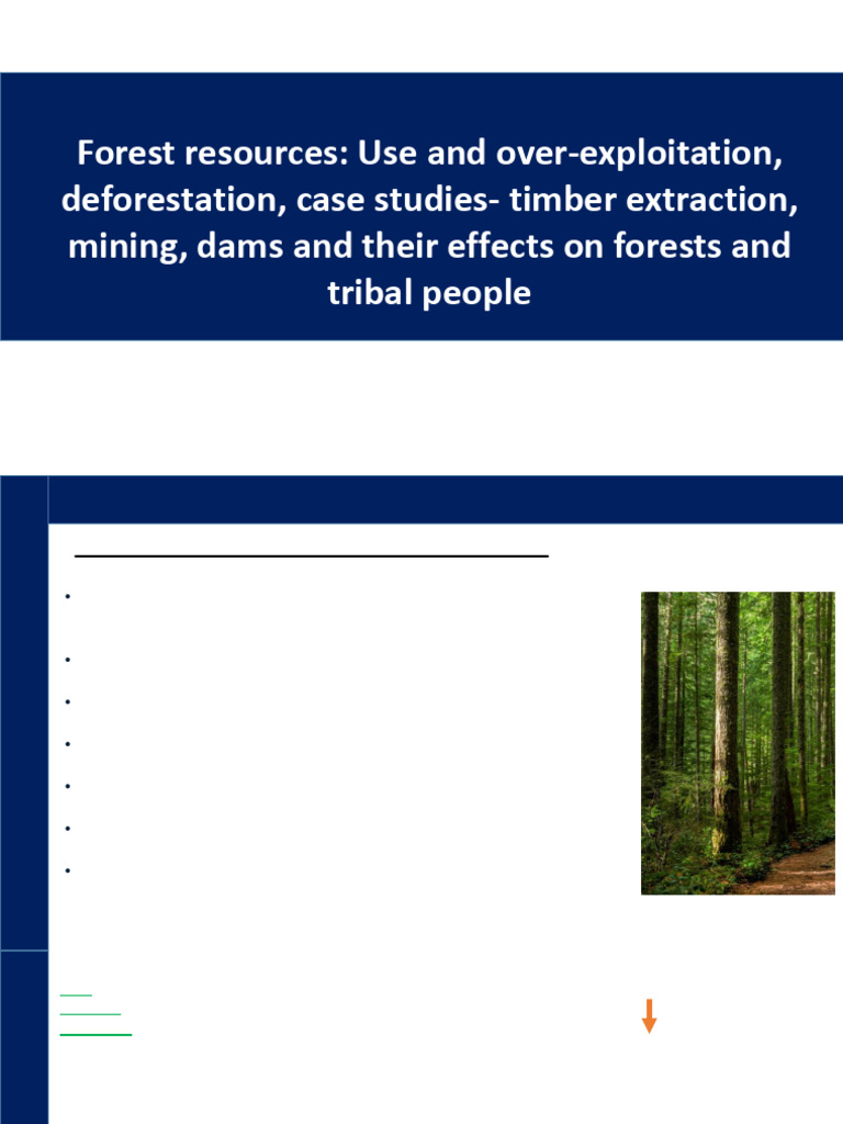 Forest Resources: Use, Deforestation, Impact | PDF | Soil | Deforestation