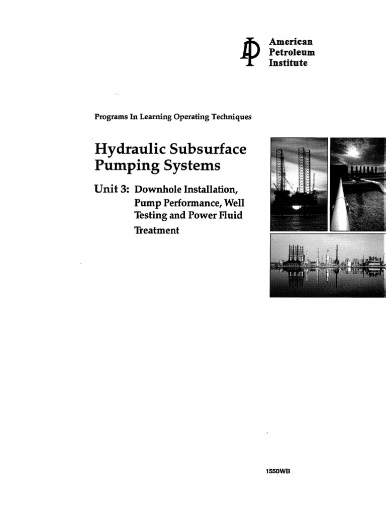 API 1550WB Hydraulic Subsurface | PDF