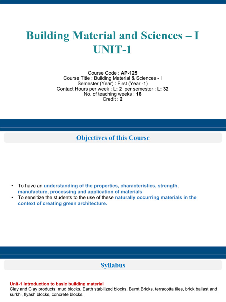 BMS-I Unit1 Bricks - For Minor | PDF | Brick | Tile