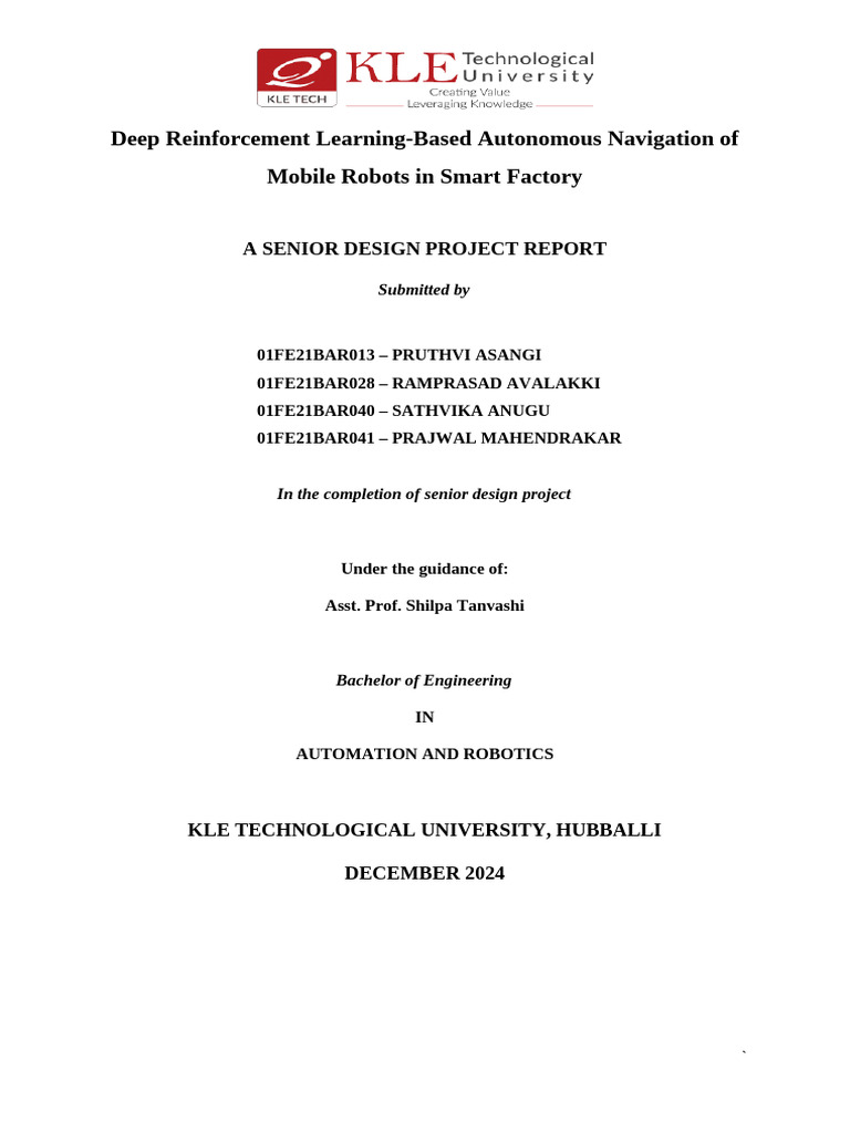 Deep Reinforcement Learning Based Autonomous Navigation Of Mobile