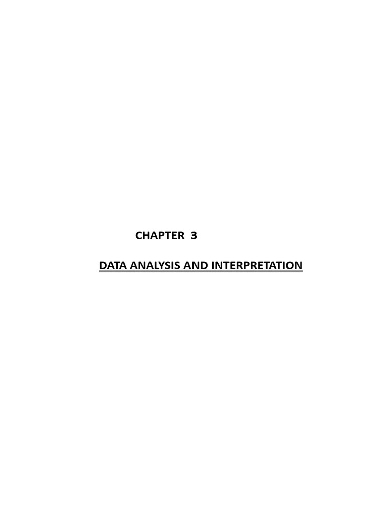 Data analysis and interpretation | PDF | Data | Data Analysis