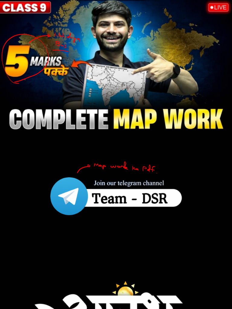 Class 9 Complete Map Work Notes | PDF