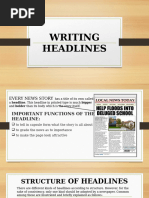 Headline Schedule/Unit Count: Capital Letters Figures/Punctuation | PDF