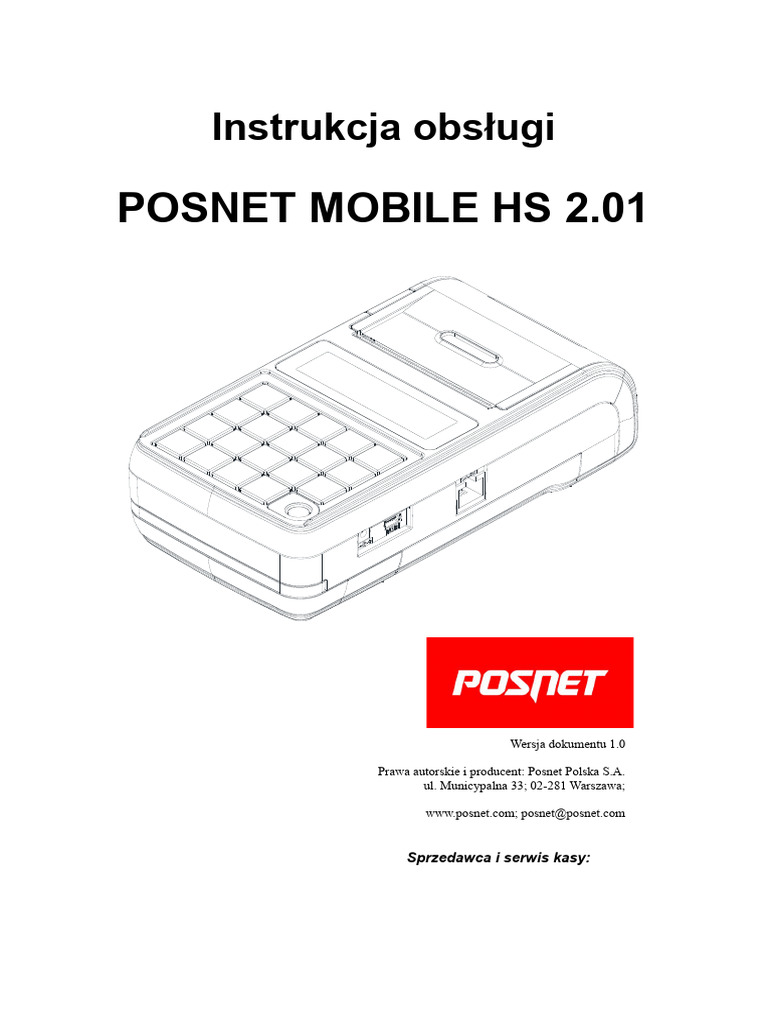 Mobile HS 2.01 - Instrukcja Użytkownika v1.0 | PDF