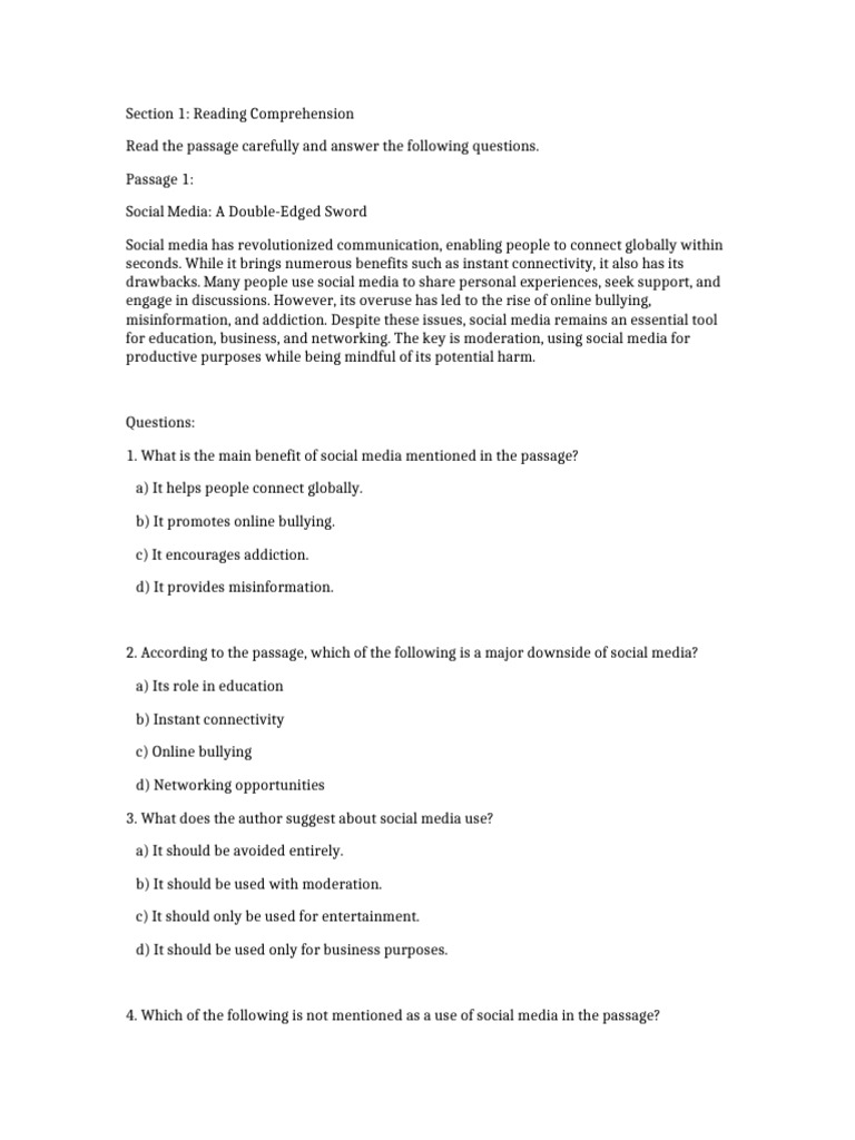 The Impact of Social Media and Reading | PDF | Healthy Diet | Diet ...