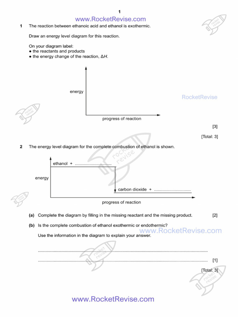 Energetics of A Reaction (Notes | PDF