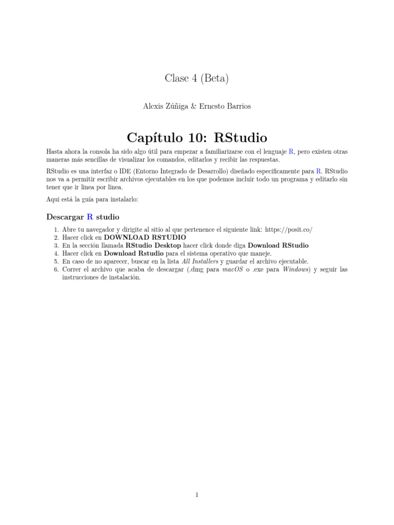 Guía RStudio: Funciones y Números Aleatorios | PDF | Entorno de desarrollo integrado | Interfaz ...