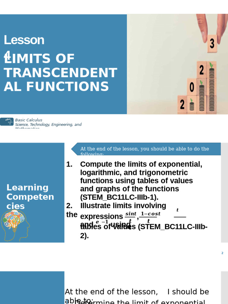 Limits of Transcendental Functions | PDF | Trigonometric Functions ...