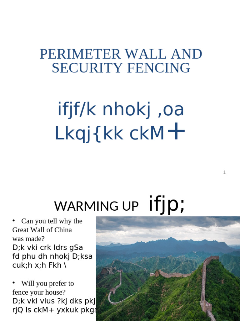 Types and Importance of Perimeter Walls | PDF | Architectural Elements ...