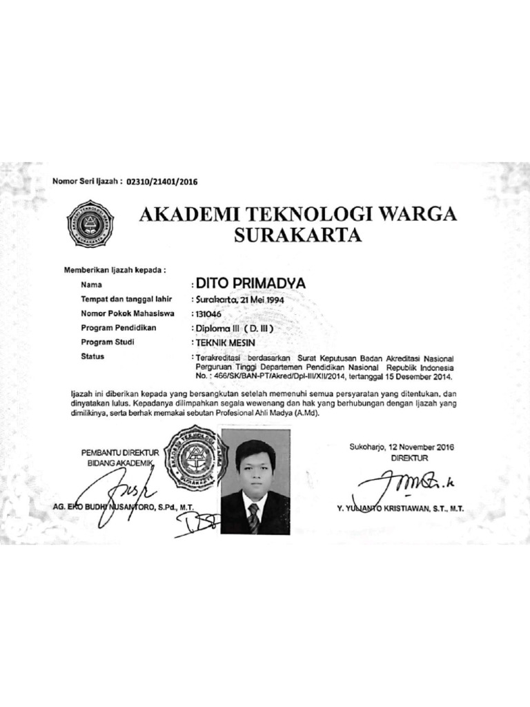 Administrasi Wisuda Dito - Compressed | PDF
