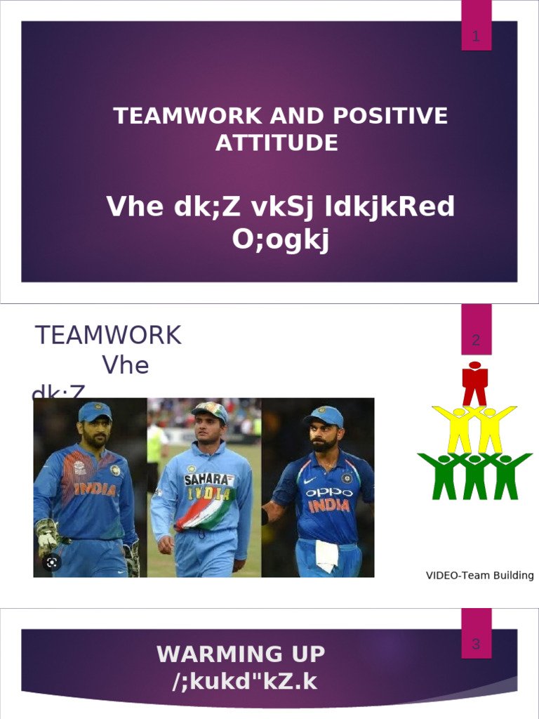 3-Teamwork and Positive Attitude | PDF
