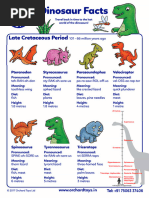 Jurassic Park Trilogy Dinosaur Guide | PDF | Tyrannosaurus | Taxa