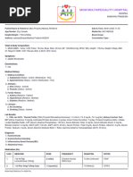 Patient Case Sheet | PDF | Clinical Medicine | Medicine