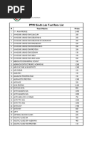 PGI Rates | PDF | Medical Specialties | Biochemistry