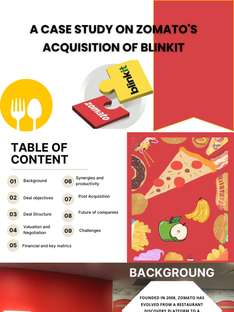 Zomato's Blinkit Acquisition | PDF | Mergers And Acquisitions | Equity (Finance)