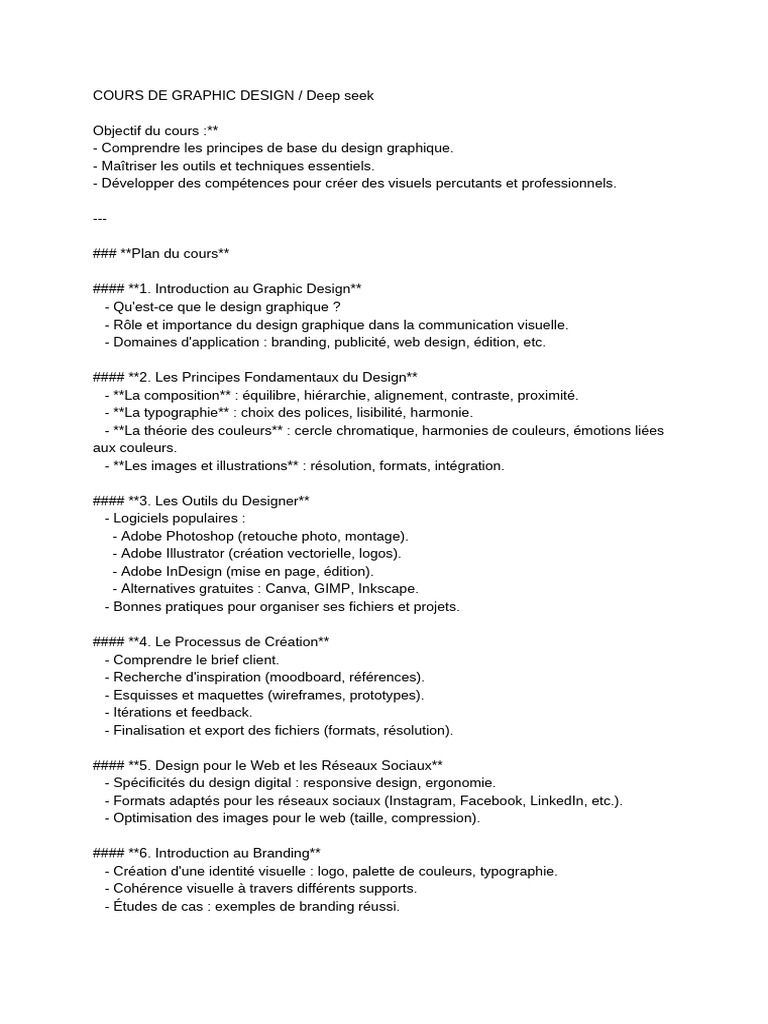 Cours Complet de Design Graphique | PDF | Mise en page | Graphisme
