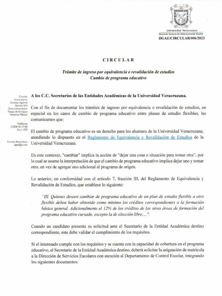 Dgae Circular 006 2023 | PDF