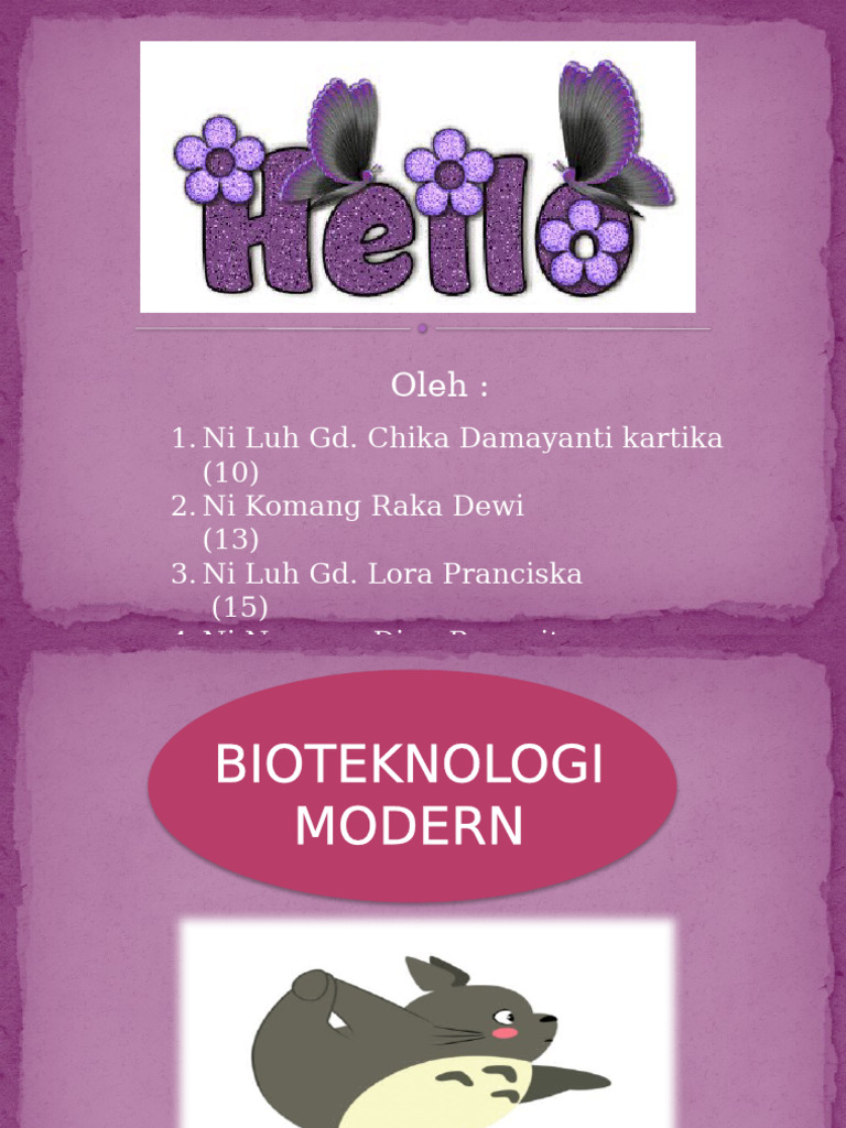 Bioteknologi Modern: Rekayasa Genetika & Kultur Jaringan | PDF