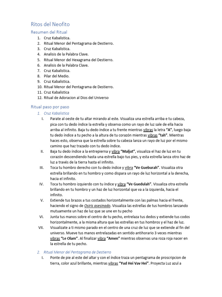 Ritos de Iniciación Mágica | PDF