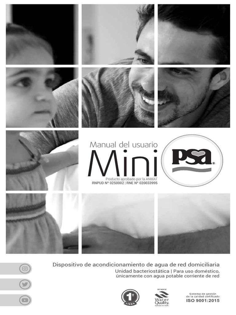 manual-MINI-web V21 0 | PDF | Agua | Filtración