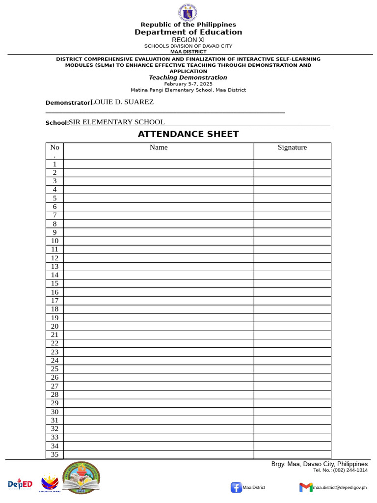 ATTENDANCE | PDF | Government Related Organizations | Philippines
