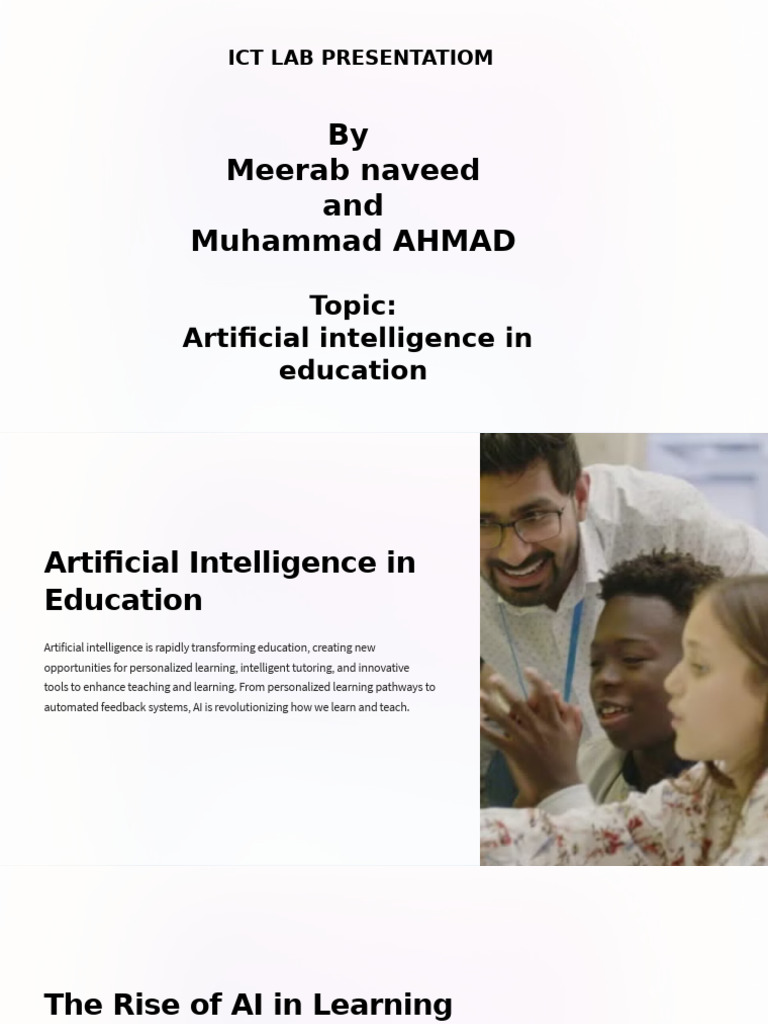 AI's Impact on Education | PDF | Artificial Intelligence | Intelligence (AI) & Semantics