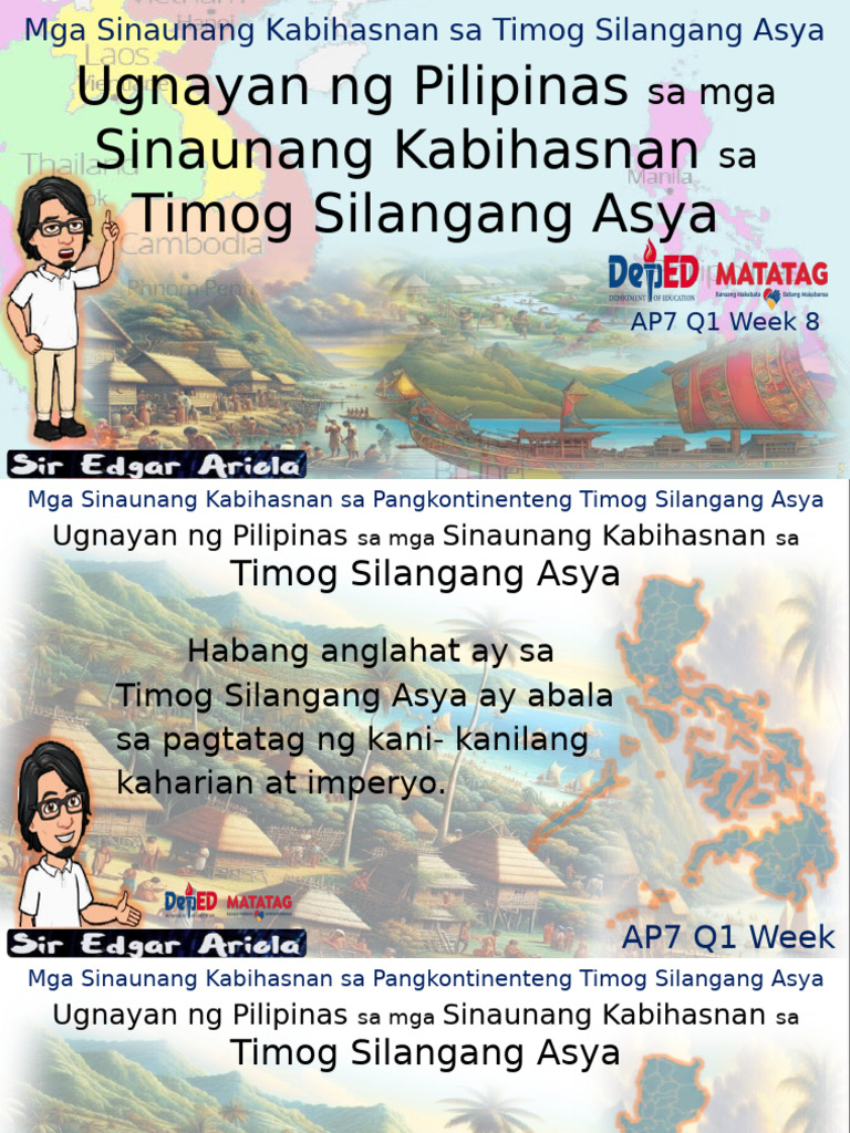 8 Ugnayan NG Pilipinas Sa Mga Sinaunang Kabihasnan Sa Timog Silangang Asya | PDF