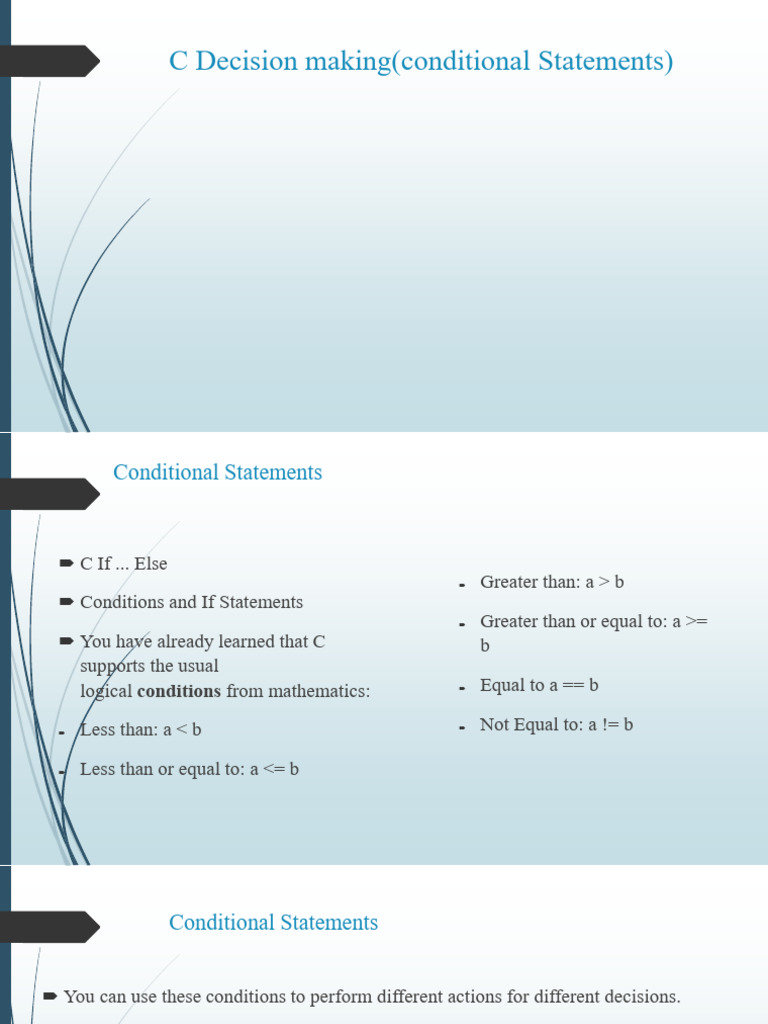 Conditional Statements To Students | PDF | Control Flow | Software ...