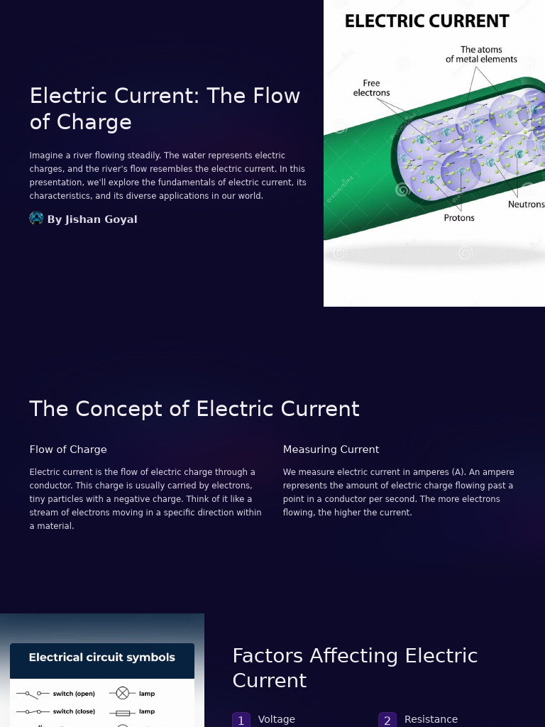 Electric Current The Flow of Charge | PDF | Electric Current | Direct Current