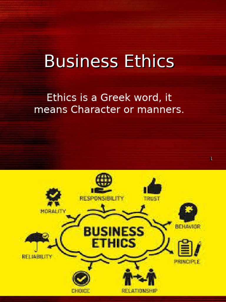 Lecture1 Business Ethics Unit 1 Introduction Business Ethics | PDF ...