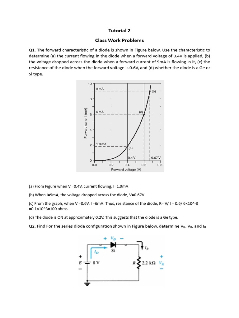 Diode and Transistor Circuit Analysis Guide | PDF | Diode | Bipolar Junction Transistor