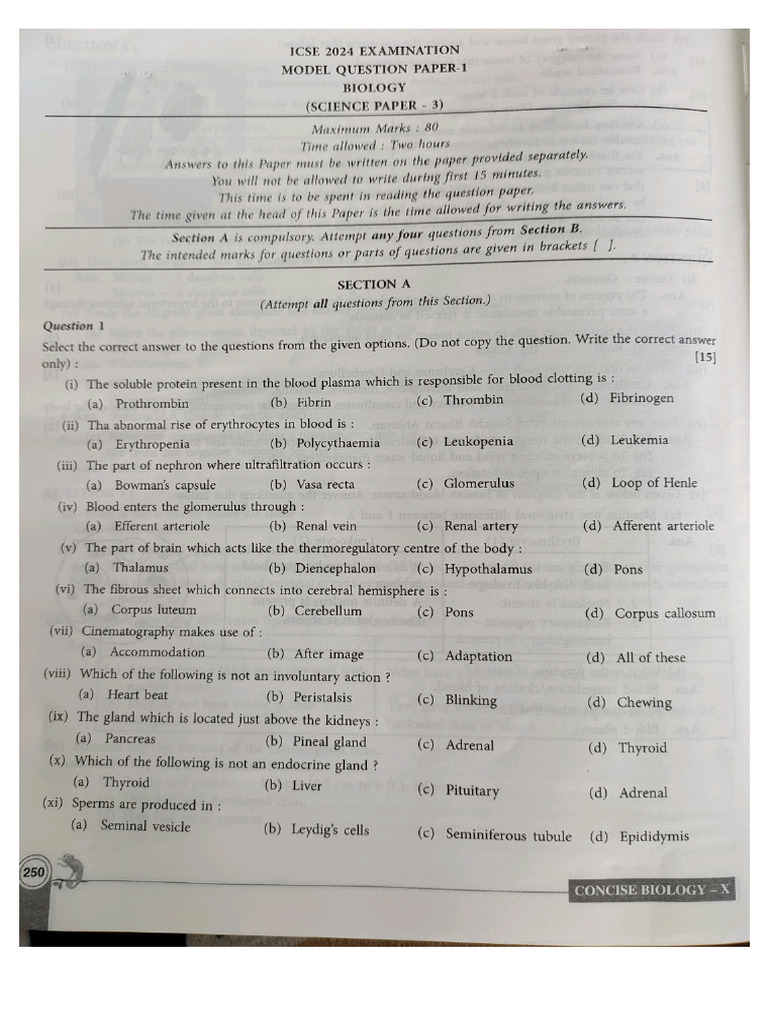 MTP-1 Bio 2024-25 | PDF