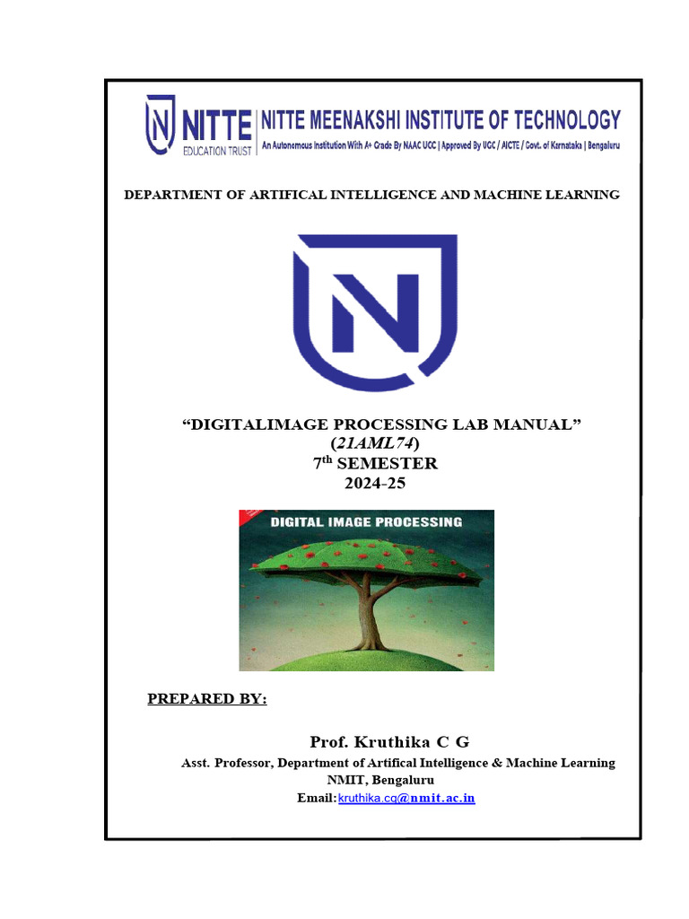 Dip Lab Manual | PDF