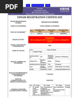Udyam Registration Certificate Sample | PDF | Computing